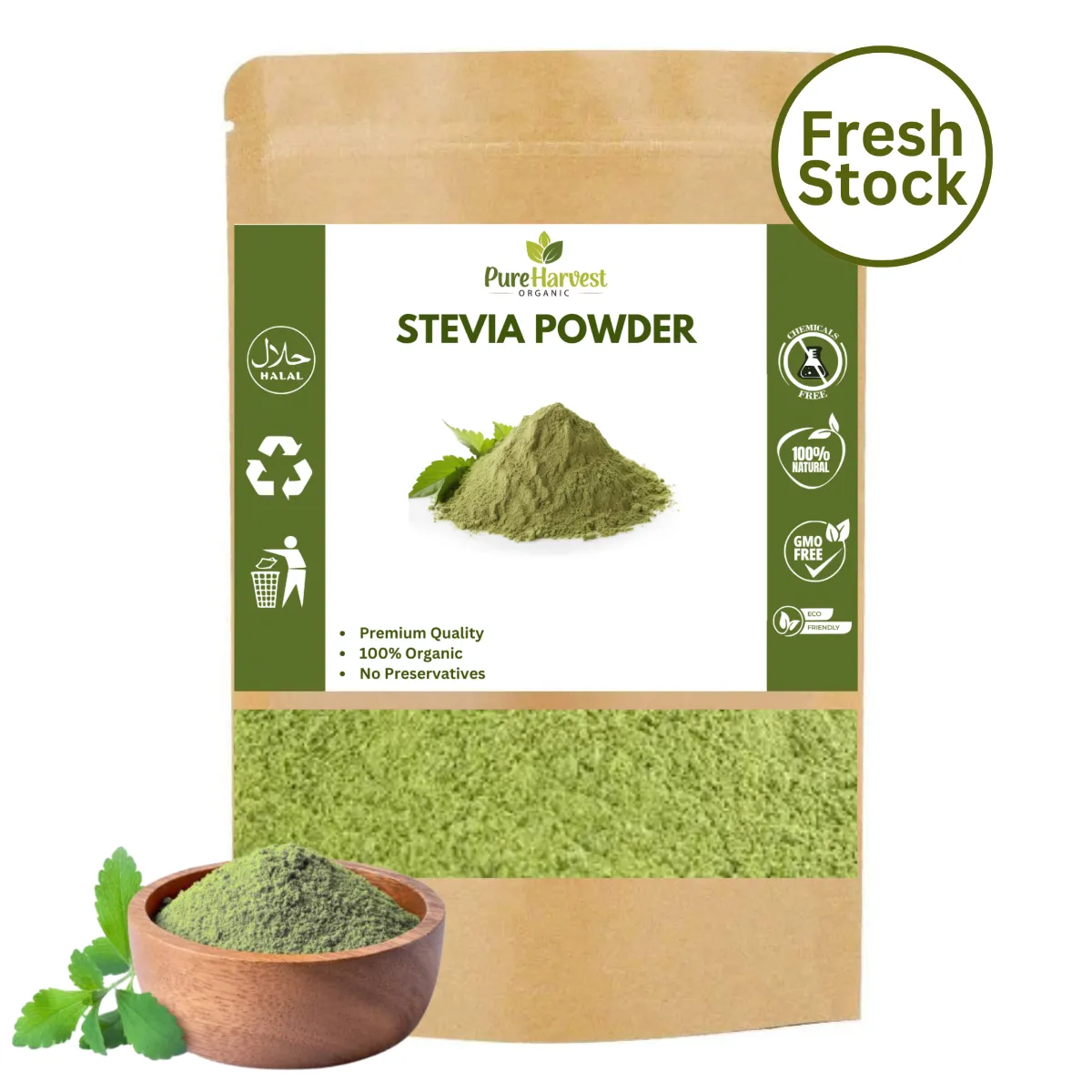 Stevia Powder Tea - Pure Harvest Organic